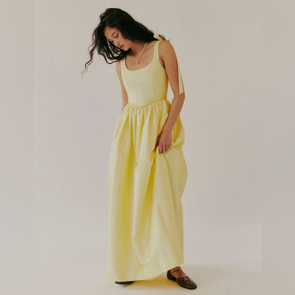 Louise New York | Dresses | Louise New York Butter Yellow Corsett Gown ...